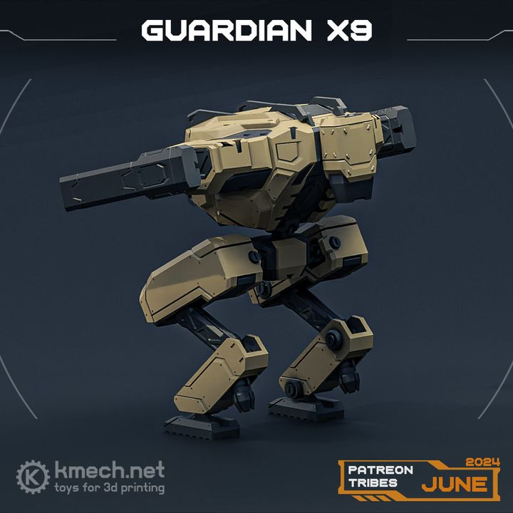 3D Printable GUARDIAN mech by Kmech