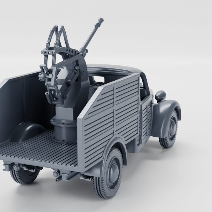 3D Printable Autocannone da 8/59 su Fiat 508C (Italy, WW2) by Wargame3d