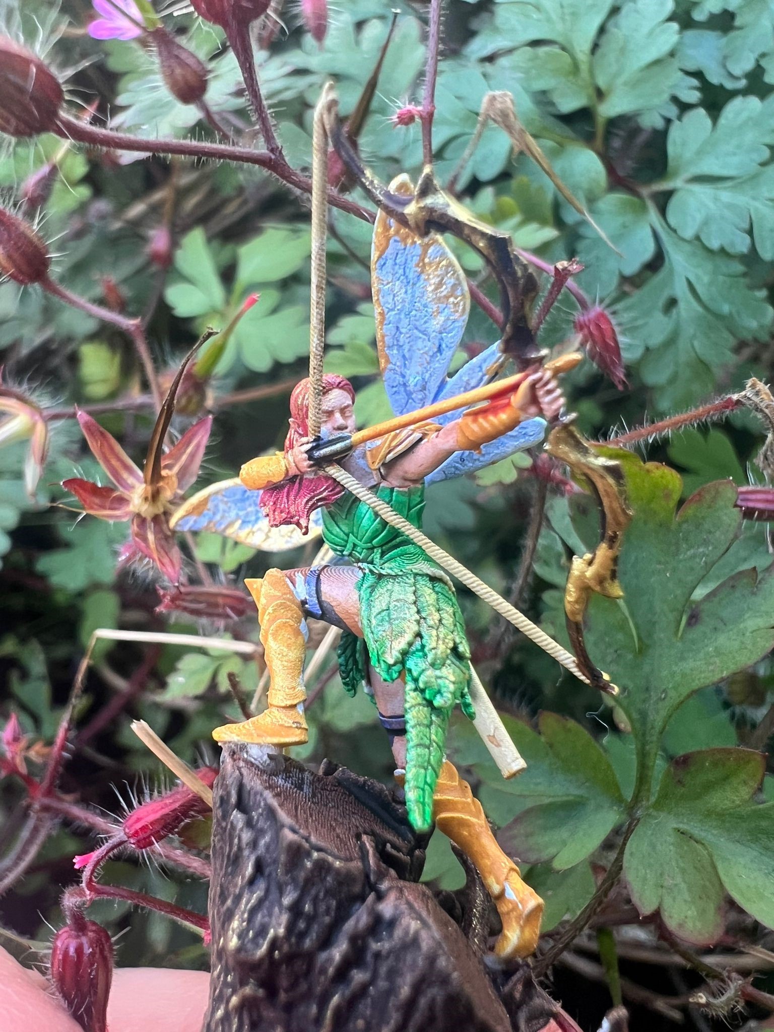 3D Printable Female Fairy Ranger - Lyra Willowshade - Longbow Aim by ...