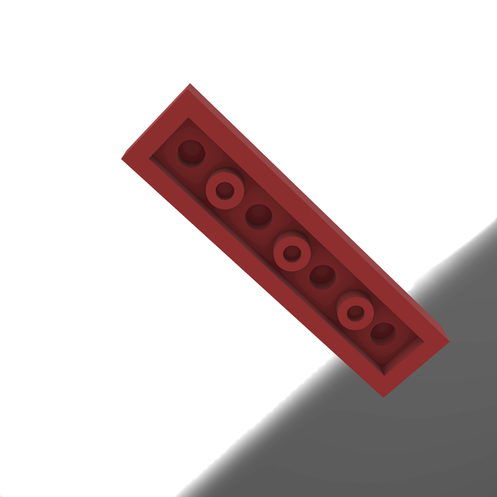3D Printable LEGO Plate 1X4 by VLAD-MARIUS