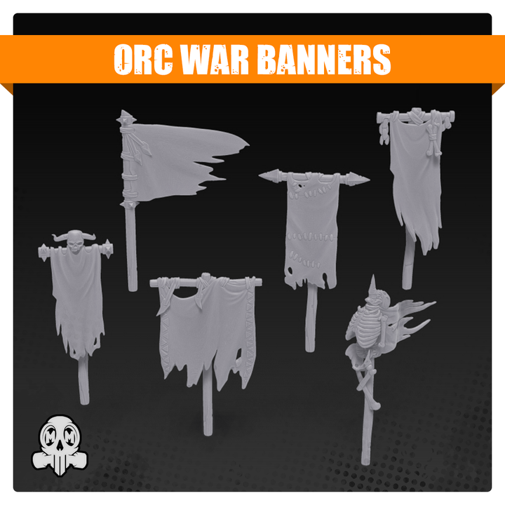 3D Printable Orc War Banners by Malicious Mini's