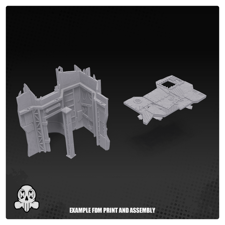 3D Printable Orc Themed Gantry Terrain Kit by Malicious Mini's