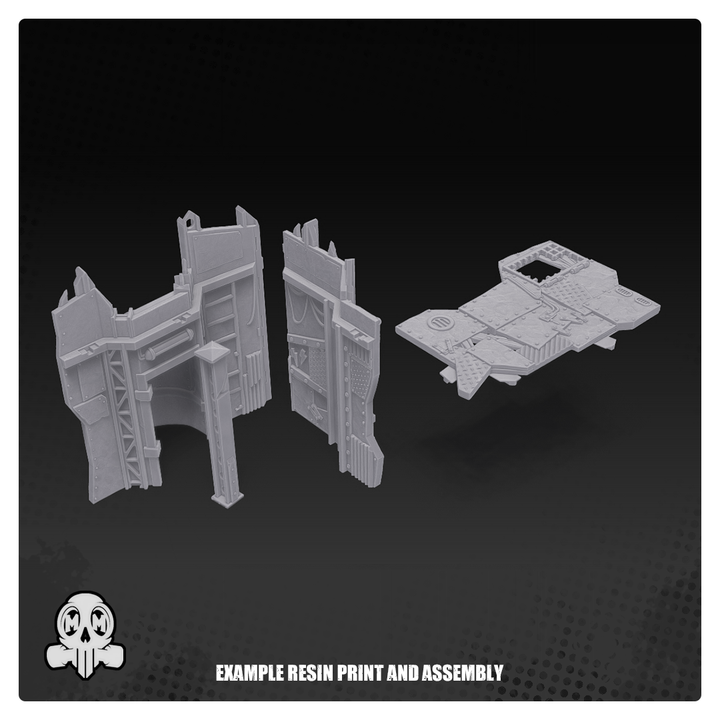 3D Printable Orc Themed Gantry Terrain Kit by Malicious Mini's