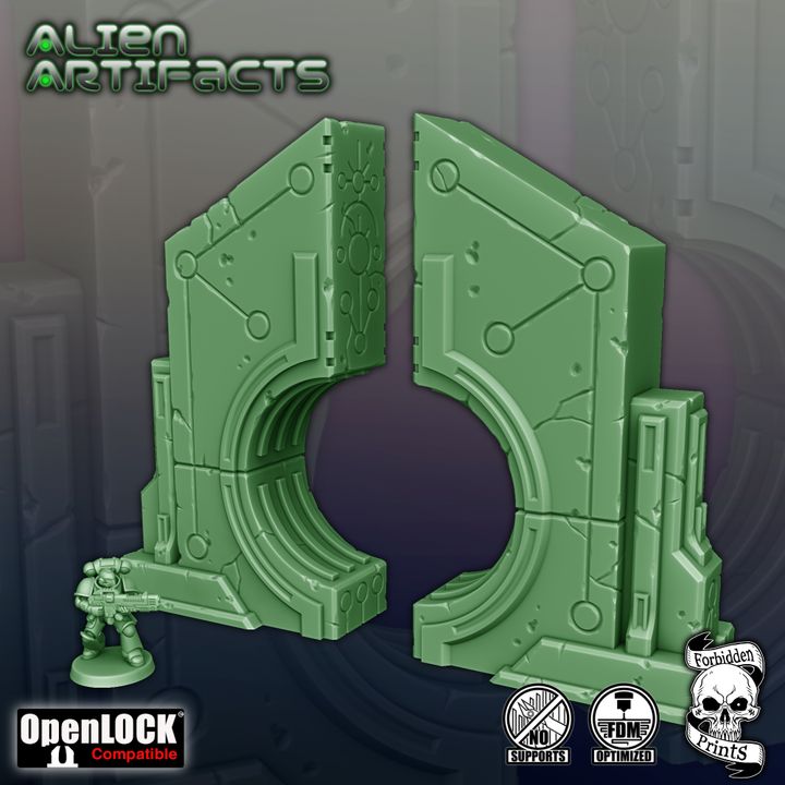 3D Printable Alien Artifacts - Unknown Structure by Forbidden Prints