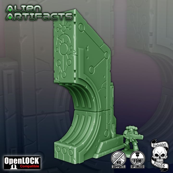 3D Printable Alien Artifacts - Unknown Structure by Forbidden Prints