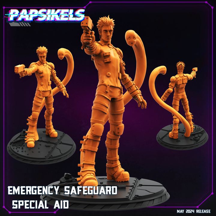 3D Printable EMERGENCY SAFEGUARD by PAPSIKELS MINIATURES