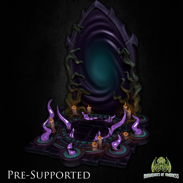 3D Printable Ritual Warlock Scenery [PRE-SUPPORTED] Evocation Portal by ...