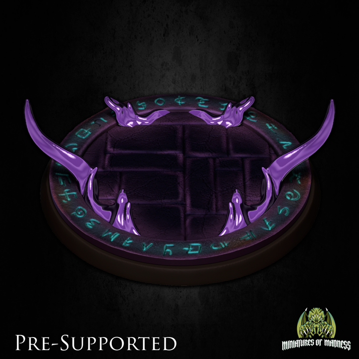 3D Printable Ritual Base 25mm [PRE-SUPPORTED] Magic Stone Floor by ...