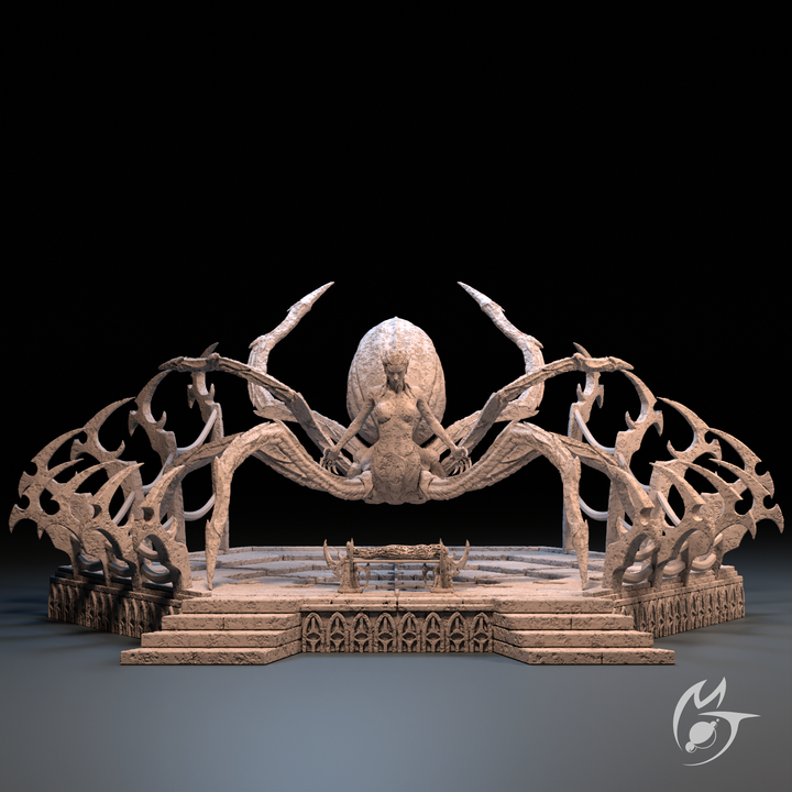 3D Printable Spider God Statue - Scatter Terrain by Making Tlon