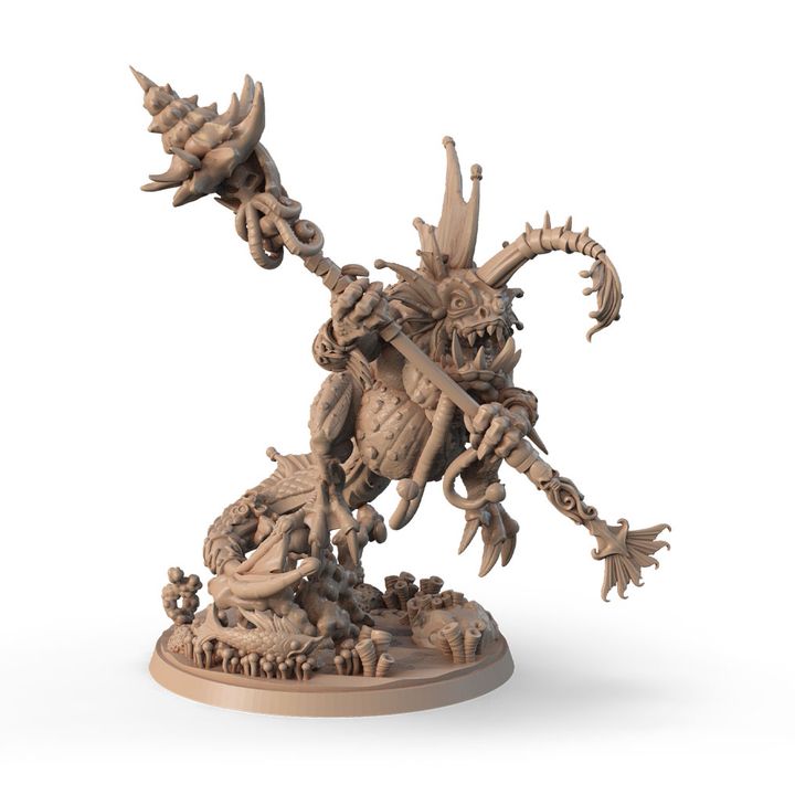 3D Printable Deepspawn with Staff by Signum Workshop