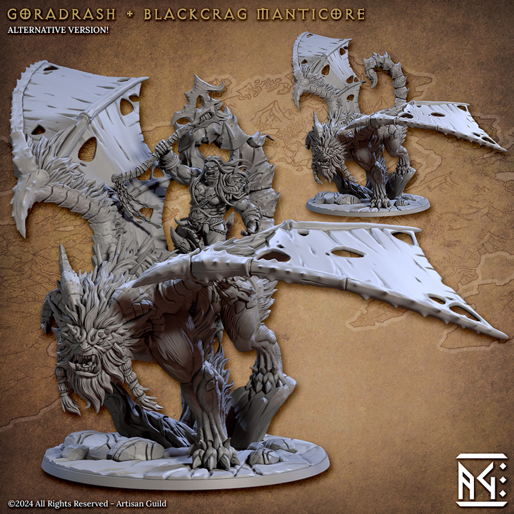 3D Printable Blackcrag Orcs (Complete set - 63) by Artisan Guild