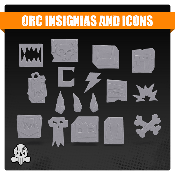 3D Printable Orc Insignia's and Icons by Malicious Mini's