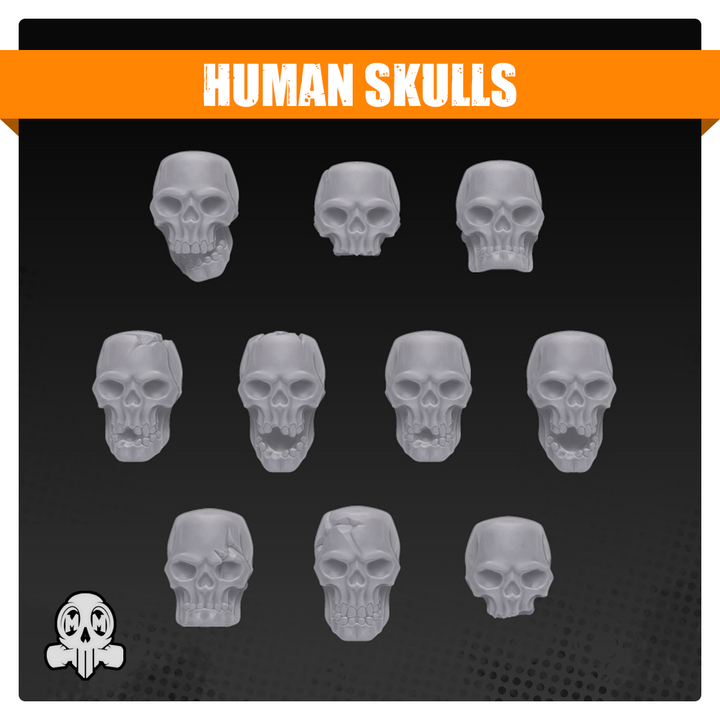 3D Printable Human Skulls - Basing Bits by Malicious Mini's