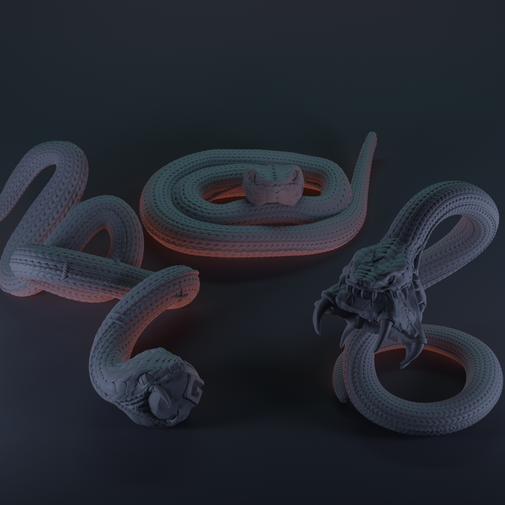 3D Printable Undead Puppet Snake by Adventure Ready