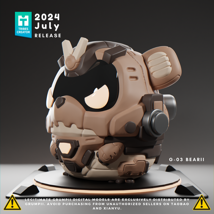 3D Printable Chubbii Grumpii - 2024 July Release by Grumpii