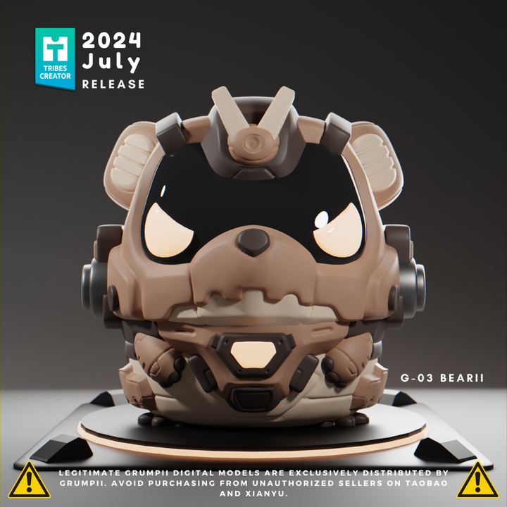 3D Printable Chubbii Grumpii - 2024 July Release by Grumpii