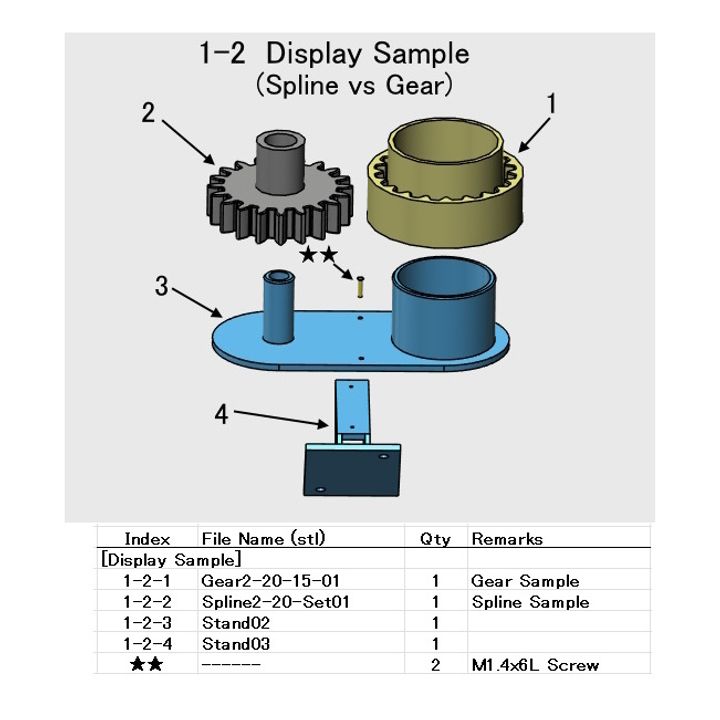 3D Printable Jet Engine Basic Component: Involute Spline by Motoo Kondo
