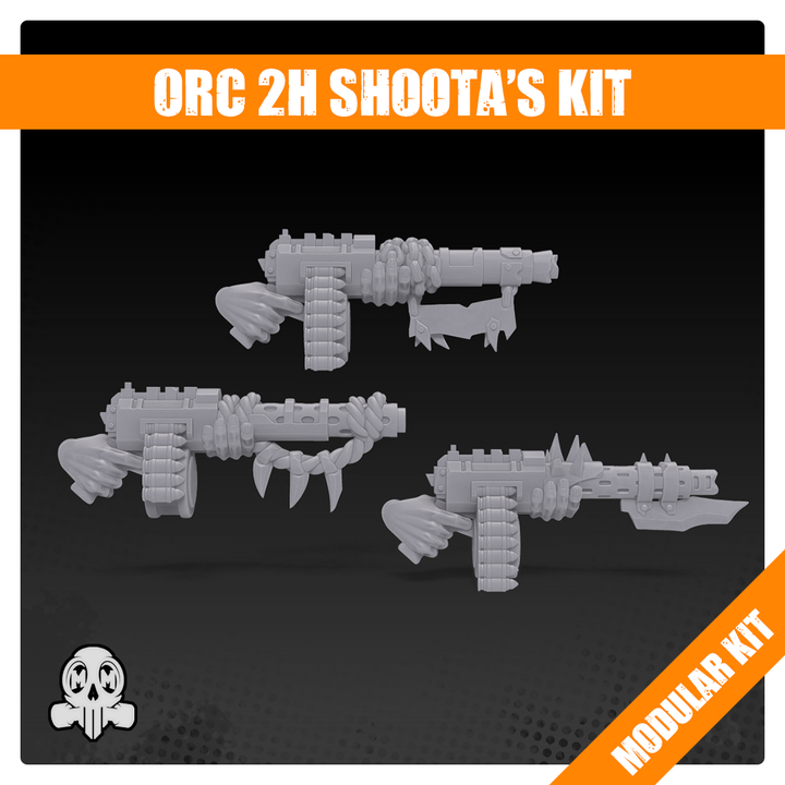3D Printable Orc Commando 2H Big Shoota's Modular Kit - Expansion Kit ...