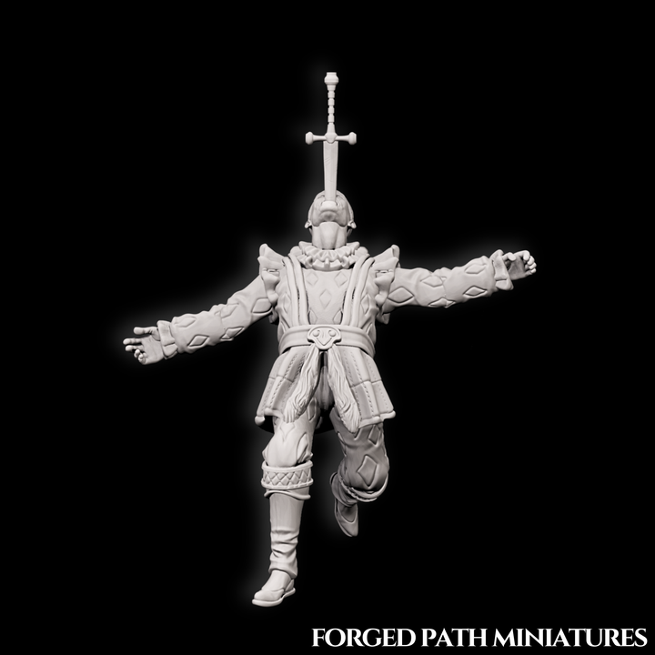 3D Printable Medieval Circus - Sword Swallower by Forged Path Miniatures