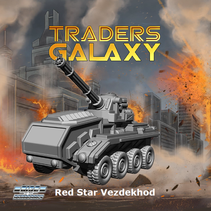 3D Printable ROTD - Red Star Vezdekhod Tank by Traders Galaxy ...