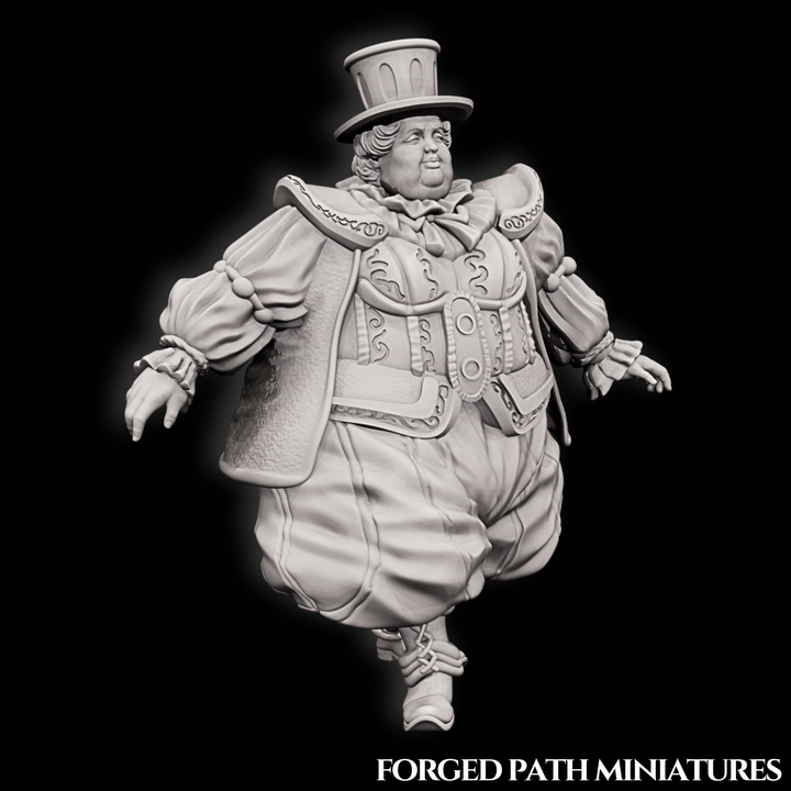 3D Printable Medieval Circus - Carnival Lady by Forged Path Miniatures