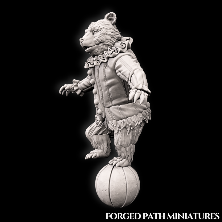 3D Printable Medieval Circus - Bear by Forged Path Miniatures