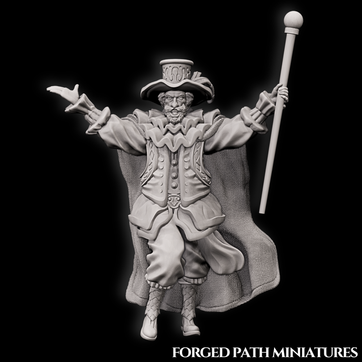 3D Printable Medieval Circus - Ring Leader by Forged Path Miniatures