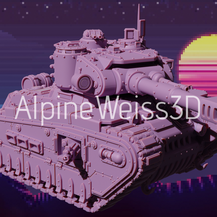 3D Printable Enourmous Imperial Heavy Tank [PRESUPPORTED] by AlpineWeiss3D