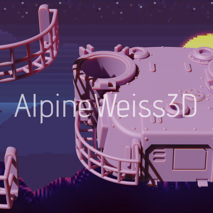 3D Printable Enourmous Imperial Heavy Tank [PRESUPPORTED] by AlpineWeiss3D