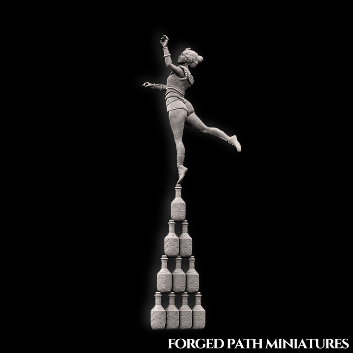 3D Printable Medieval Circus - Acrobat by Forged Path Miniatures