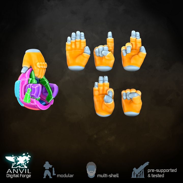 3D Printable Modern Special Forces - Booster Pack by Anvil Digital Forge