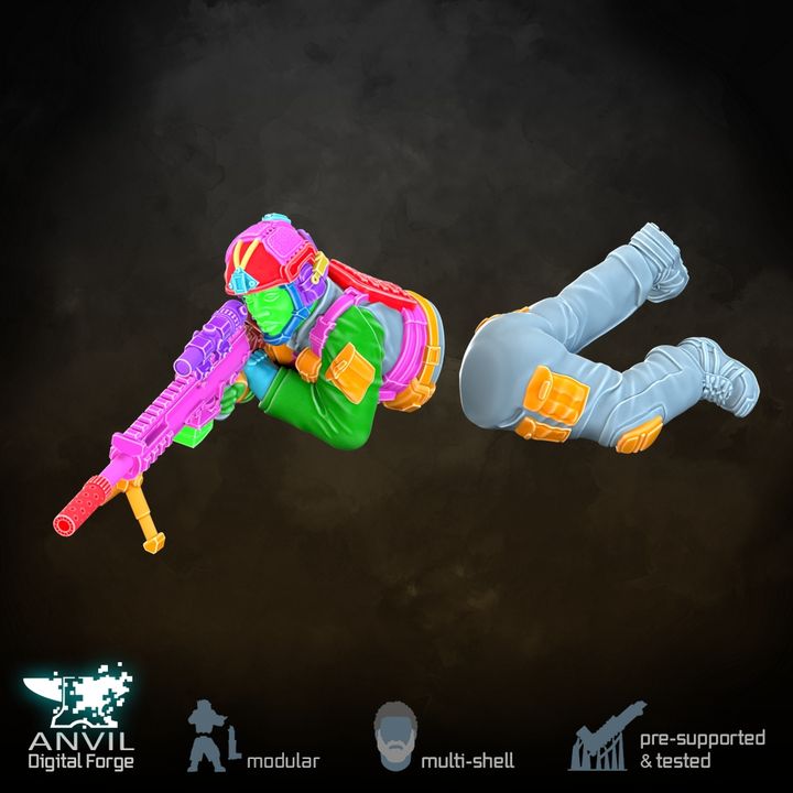 3D Printable Modern Special Forces - Booster Pack by Anvil Digital Forge