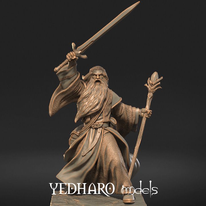 3D Printable EPIC SCENE VOL1. DEMON VS WIZARD by Yedharo Models SL
