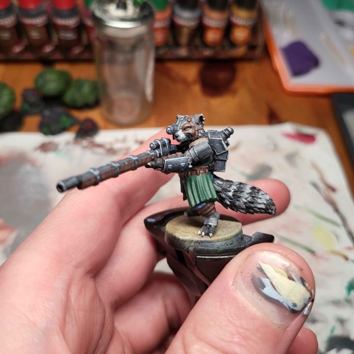 3D Printable Scrap Rakuns - Sniper A by BlueWyvern