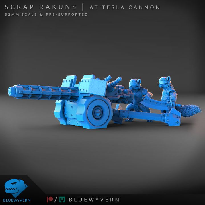 3D Printable Scrap Rakuns - AT Tesla Cannon (Early Access Mini) by ...