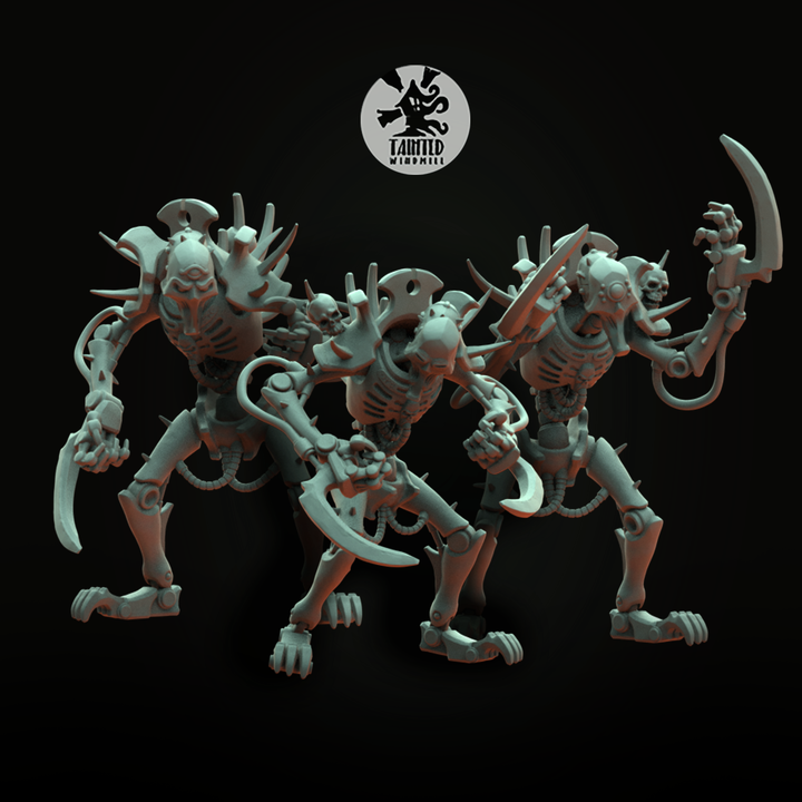 3D Printable Flayed Automatons with Masks by Tainted Windmill