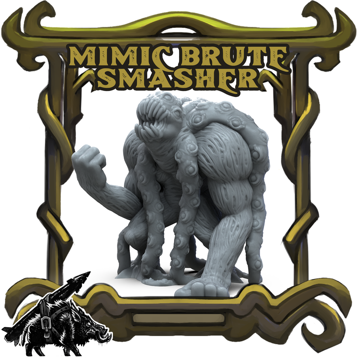 3D Printable Mimic Brute -Smasher (KICKSTARTER over 240 monsters!!!) by ...