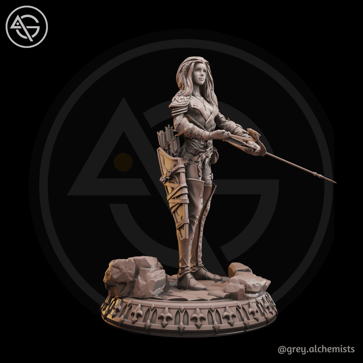 3D Printable Elara the Human Archer, DnD Miniatures - Fantasy Character ...