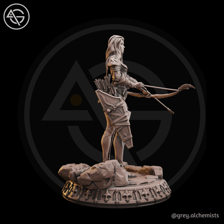 3D Printable Elara the Human Archer, DnD Miniatures - Fantasy Character ...