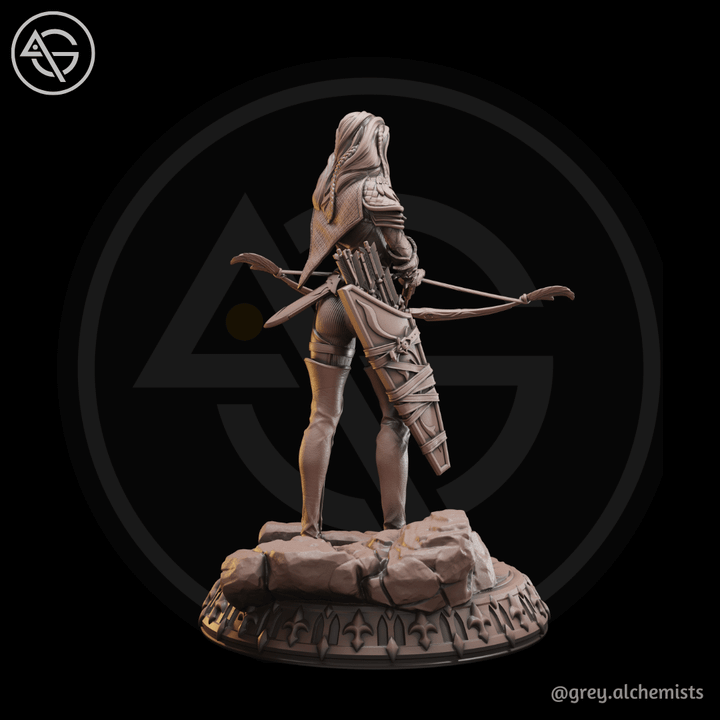 3D Printable Elara the Human Archer, DnD Miniatures - Fantasy Character ...