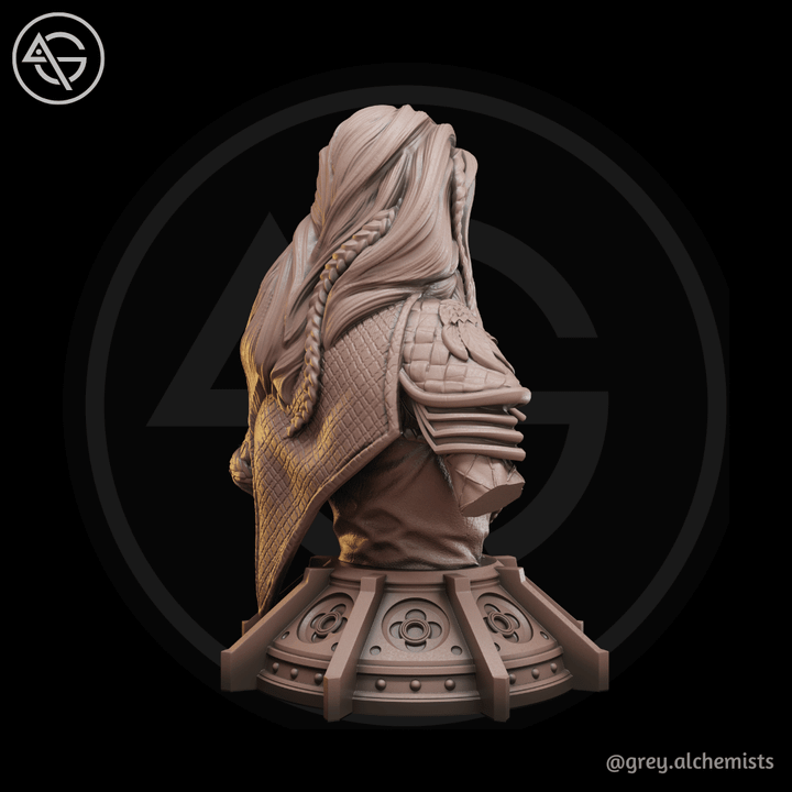 3D Printable Miniature Bust - Elara the Human Archer, DnD Minis ...