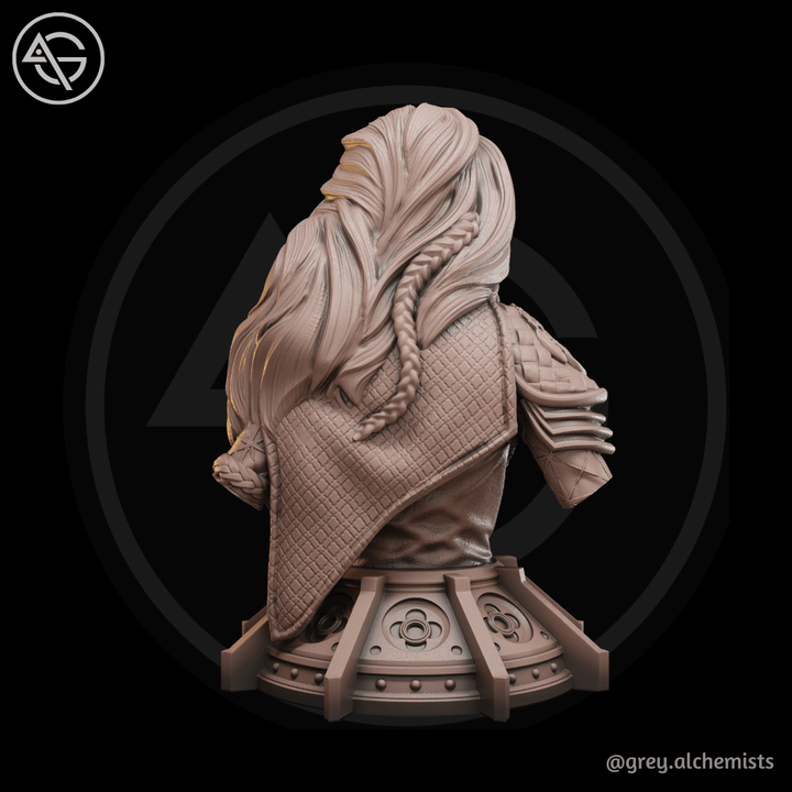 3D Printable Miniature Bust - Elara the Human Archer, DnD Minis ...