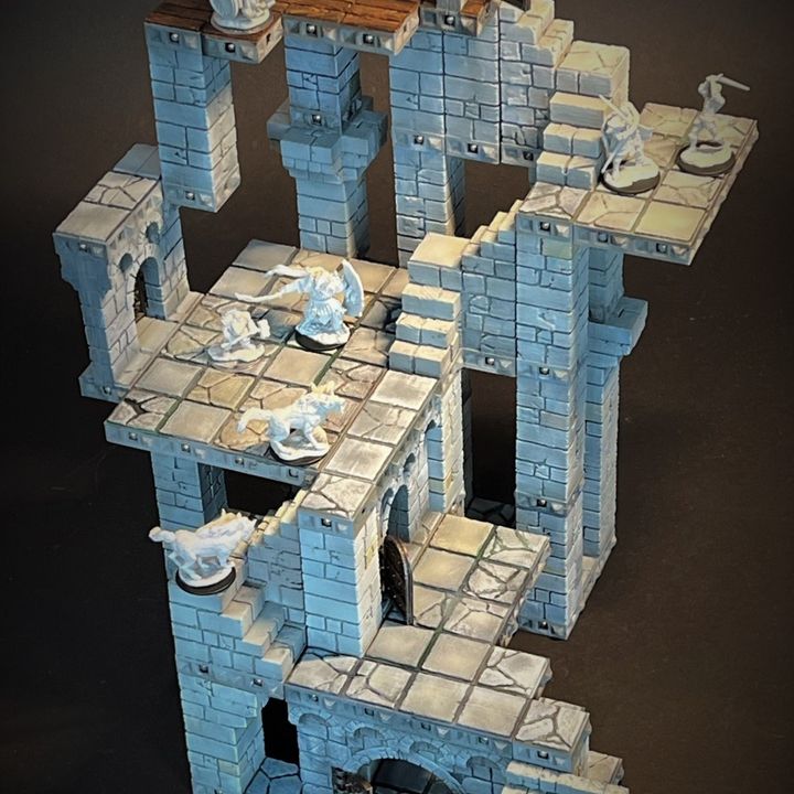 3D Printable The Universal Dungeon - Floors by HexCellar