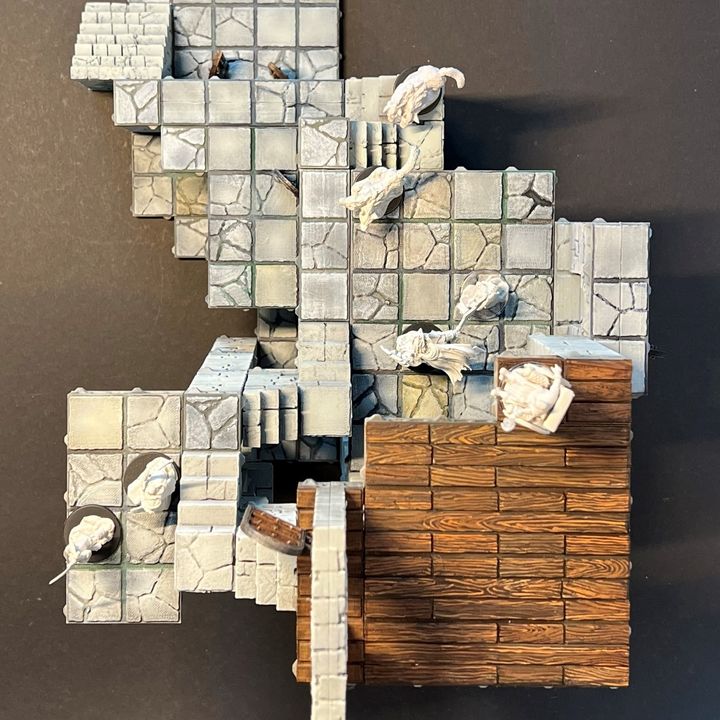 3D Printable The Universal Dungeon - Floors by HexCellar