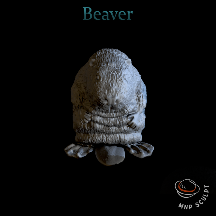 3D Printable Beaver by MNP Sculpt