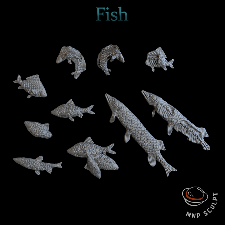 3D Printable Fish by MNP Sculpt