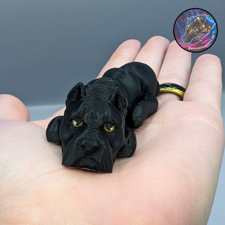 3D Printable Baby Flexi Dogs Set 7 (1 of 2) by Kirsten M