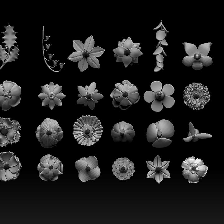 3D Printable flowers by Dmitry Tishchenkov