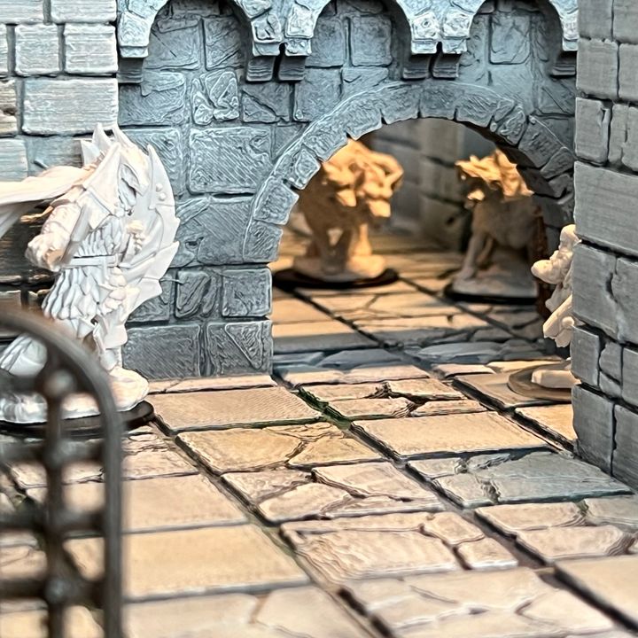 3D Printable The Universal Dungeon - Walls by HexCellar