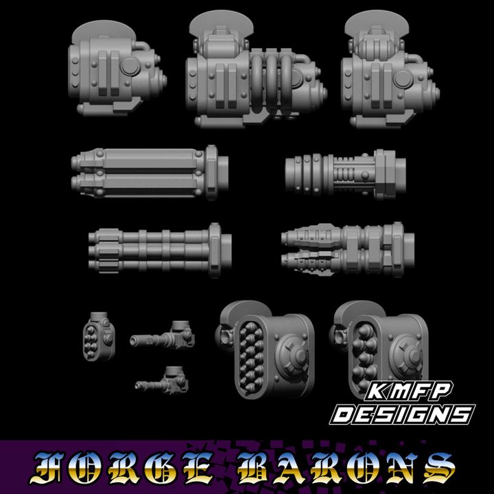 3D Printable Forge Barons - Heavy Support Knight by KMFP Designs